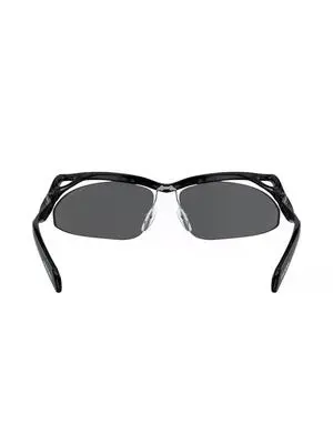 Prada Geometric Frame Sunglasses - Black