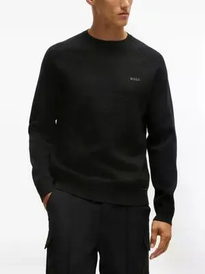 BOSS Logo-detailed Sweatshirt - Black