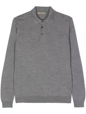 NUUR Long-sleeve Merino Polo Shirt