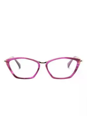 Max Mara Acetate Cat Eye Frame Eyeglasses - Purple