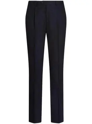 Etro Pressed-crease Stretch-wool Trousers