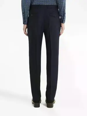 Etro Pressed-crease Stretch-wool Trousers