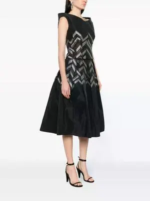 GEMY MAALOUF Sleeveless Chevron Top
