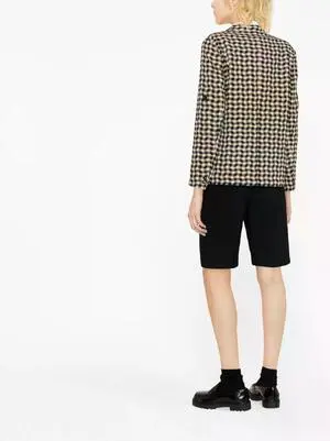 Kenzo Wavy Check Double-breasted Blazer