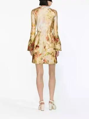 Zimmermann Luminosity Floral-print Silk Mini Dress