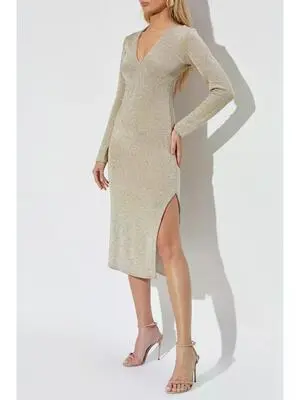 Cult Gaia Shayla Dress With V-neck And Cut-out Detail
