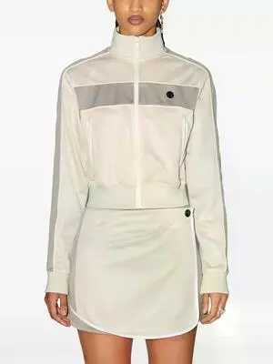 AMBUSH Zip-up Striped Cropped Sweatshirt