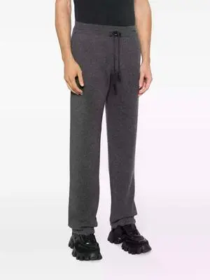 Fendi Mélange-effect Cashmere Track Pants