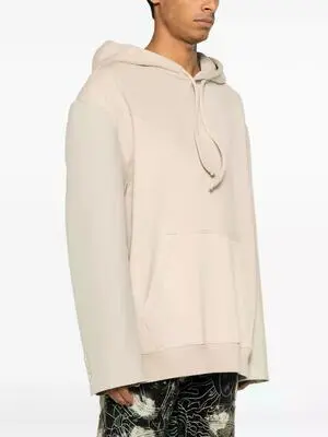 MAISON MARGIELA Logo-appliqué Contrast-sleeve Hoodie