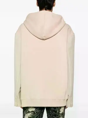MAISON MARGIELA Logo-appliqué Contrast-sleeve Hoodie