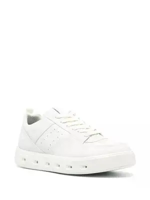 Ecco Paneled Leather Sneakers