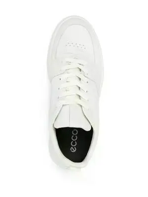 Ecco Paneled Leather Sneakers