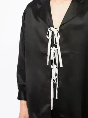 BODE Silk Tie-fastening Shirt