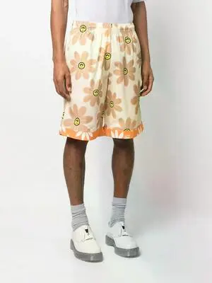 BARROW Floral-print Cotton Shorts