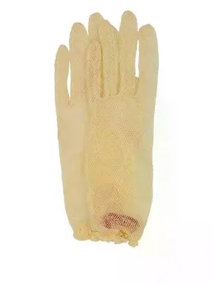 Valentino Garavani Mesh Gloves - Neutrals