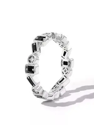 SUZANNE KALAN 18kt White Gold Sapphire Eternity Band Ring