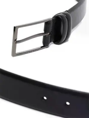BOSS Carmello Vegetable-tanned Leather Belt With Gunmetal Hardware
