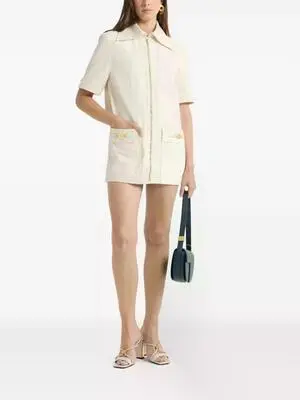 PATOU Zipped Denim Mini Dress
