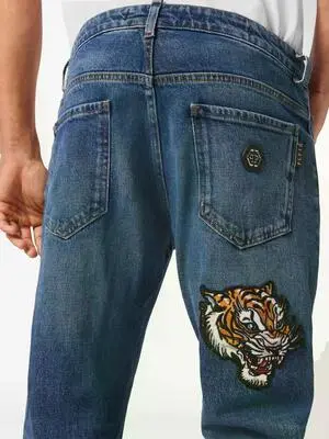 Philipp Plein Tattoo Straight-cut Jeans - Blue