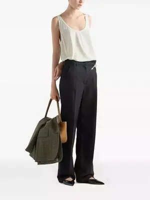 Prada Gabardine Trousers - Blue