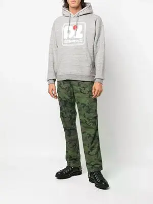 Dsquared2 Logo Print Cotton Hoodie