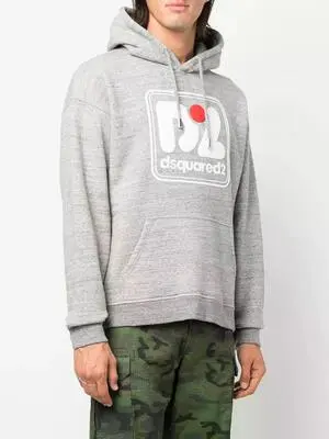 Dsquared2 Logo Print Cotton Hoodie