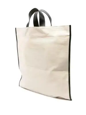 JIL SANDER Logo Print Tote Bag