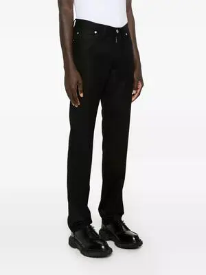 Brioni Wool Flannel Trousers - Black