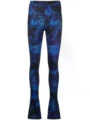 Off-White Logo-print Flared Trousers