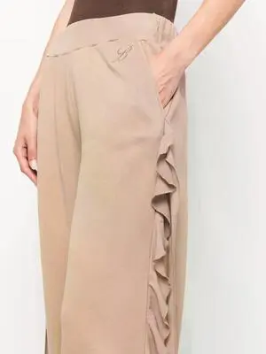 Blumarine Ruffled Trim Wide-leg Trousers