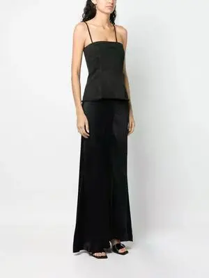 Blumarine Layered Sleeveless Maxi Dress