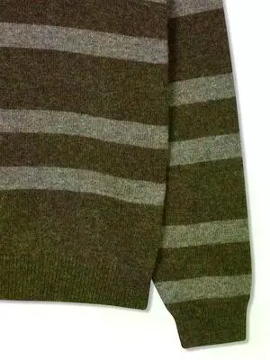 STUDIO TOMBOY Striped Crew Neck Long Sleeve Pullover