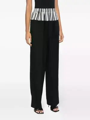 Fendi Panelled Striped Trousers