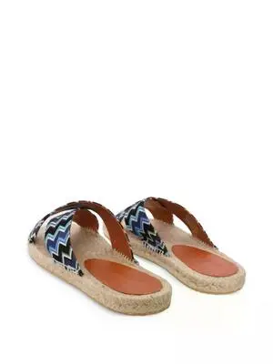 Missoni Naxos Woven Slides - Blue