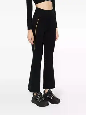 Versace Logo-appliqué Flared Leggings