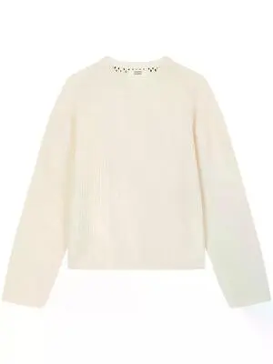 STUDIO TOMBOY Decorative Stitch Jumper - Neutrals