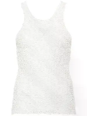 MAISON MARGIELA Sheer Mesh Racerback Tank Top