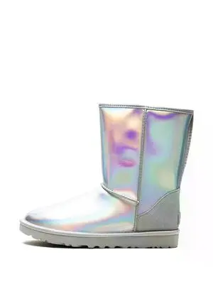 UGG Classic Short Iridescent Boots - Silver
