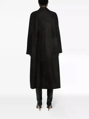 SKALL STUDIO Mary Check-print Mid-length Coat