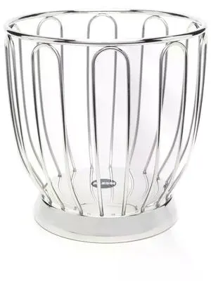 ALESSI Logo-plaque Fruit-basket - Silver