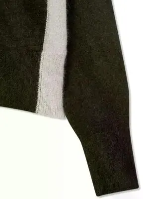 STUDIO TOMBOY Colour-block Crew Neck Sweater - Green