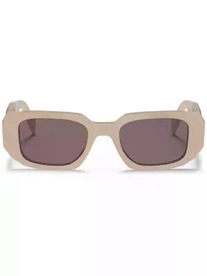 Prada Rectangle Frame Glasses - Neutrals