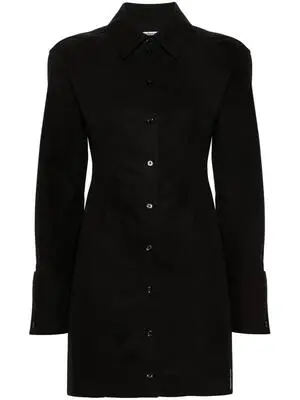 Alexander Wang Boned Shirt Minidress - Black