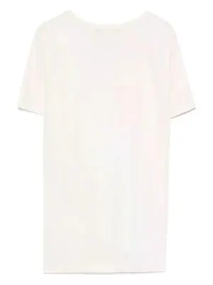 Ralph Lauren Ecru Cotton Blend Jersey Crewneck T-shirt