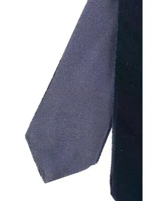 Giorgio Armani Velvet Effect Tie - Blue