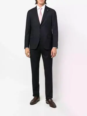 LARDINI Single-breasted Slim-cut Suit - Blue