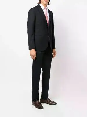 LARDINI Single-breasted Slim-cut Suit - Blue