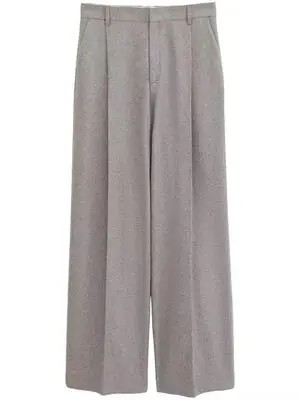 Filippa K Pleated Wide-leg Trousers - Grey