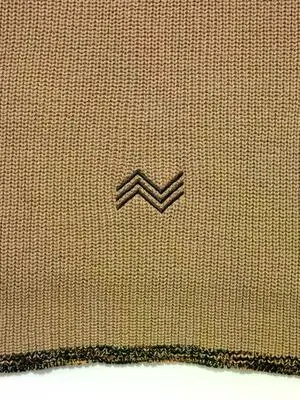 Missoni Logo-embroidered Scarf - Brown