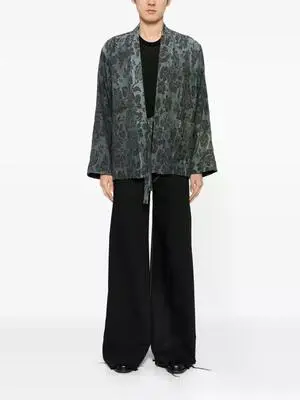 UMA WANG Jacquard Shawl Lapel Jacket